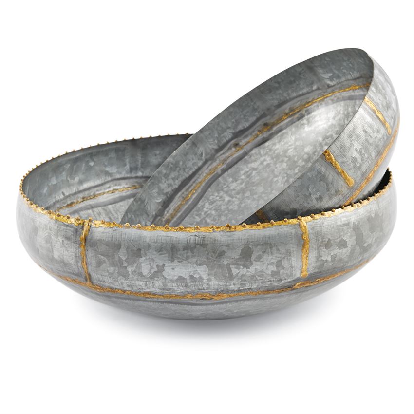LARGE NESTED TIN BOWL SET – NCH Galleries