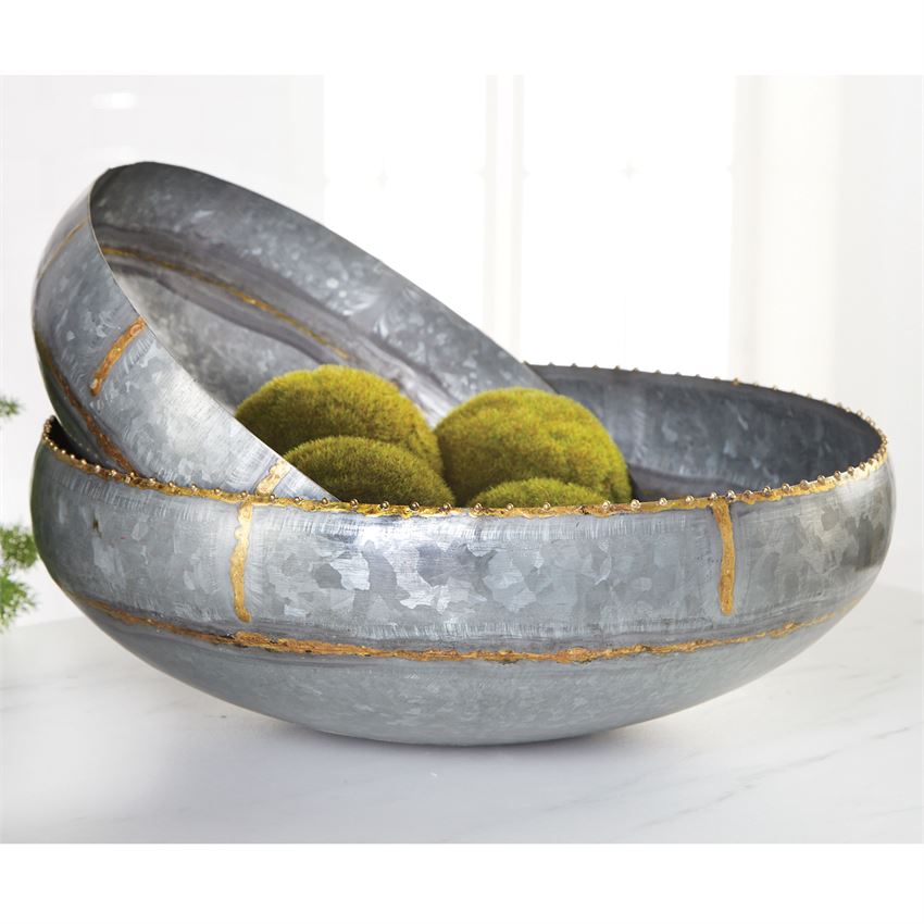 LARGE NESTED TIN BOWL SET – NCH Galleries