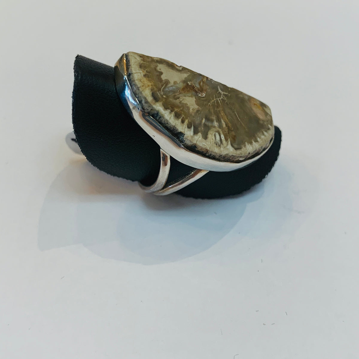 Petrified Wood Rare Blue Forest Ring – NCH Galleries